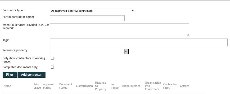 Contractor List – B-Hive Partners